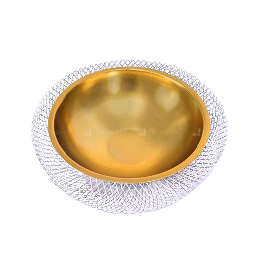 Wire Mesh Bowl - Blue