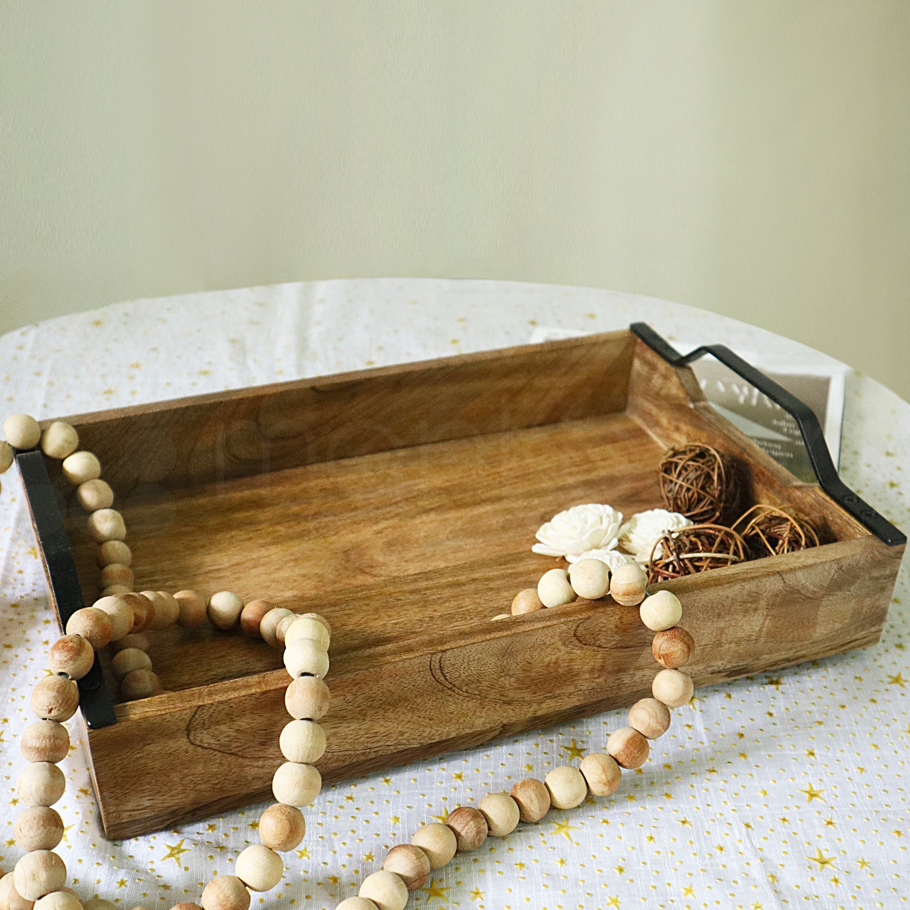 Wooden Rectangular Tray