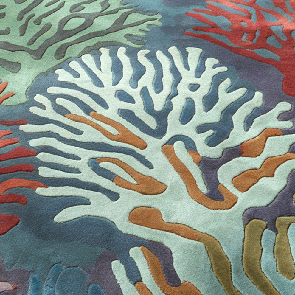 Ocean bloom coral rugs